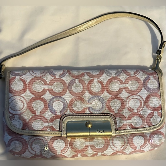 Coach | Bags | Coach Gorgeous Bag With Sequins Pastel Colors | Poshmark